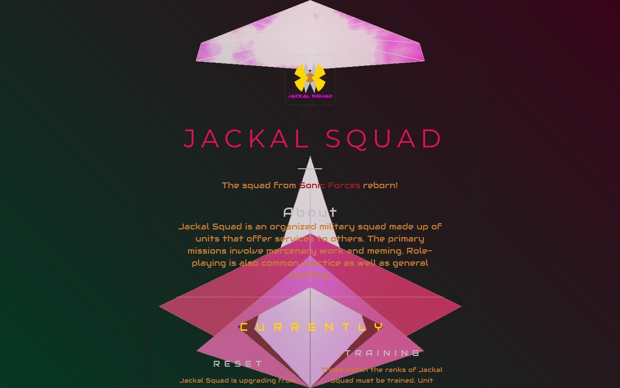 Jackal Squad Landing Page